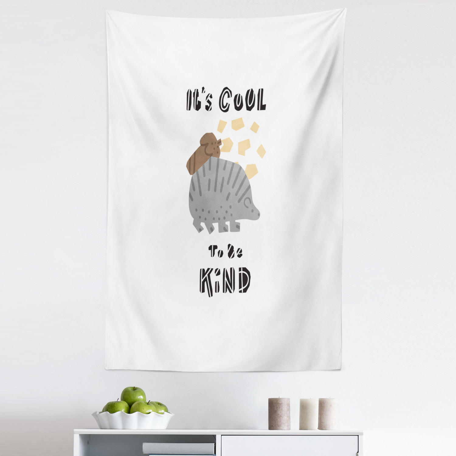 Woodland Animals Tapestry, It's Cool to Be Kind Success Positive Vibes ...