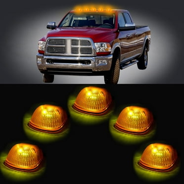 Pair of 4" Clear Lens Round Red LED Light Brake Stop Turn Tail Signal w ...