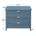 Yesfashion 3-Drawer Cabinet Modern Dressers Chest with 3 Drawers ...