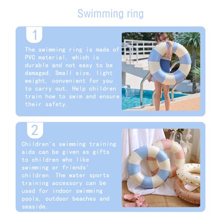 Children Inflatable Swimming Pool Buoyancy Rings Water Boating Rowing ...
