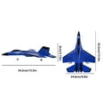 Blue Rc Airplane With Led Lights, 2.4Ghz Remote Control, Foam Glider ...