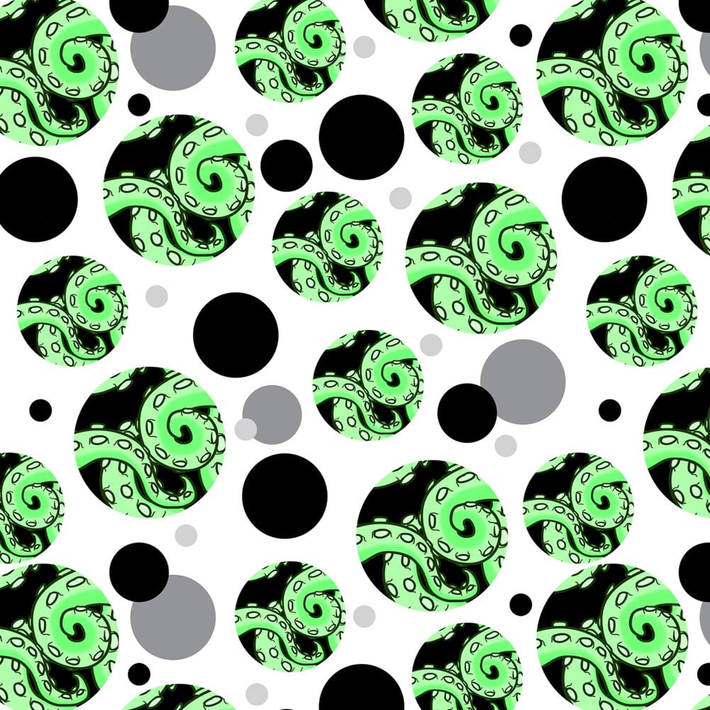 Tentacles Squid Octopus Green Premium Gift Wrap Wrapping Paper Roll ...