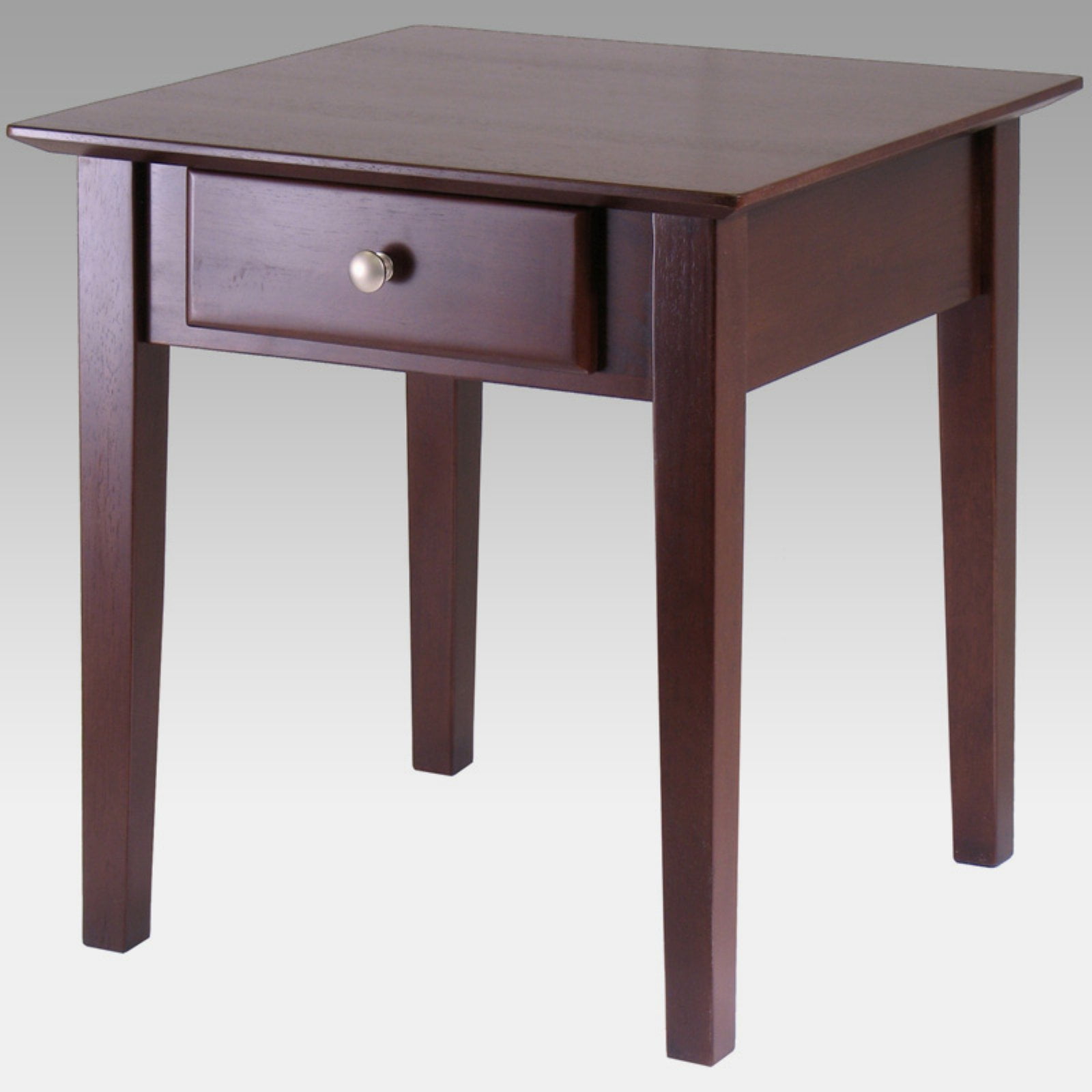 Winsome Wood Rochester Shaker Legs End Table, Walnut Finish - Walmart.com