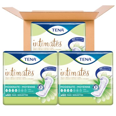 TENA Intimates Moderate Bladder Control Pad 11 Inch Length Moderate ...