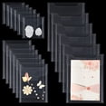 36Pcs Clear Stamp and Die Storage Pockets 3 Sizes Plastic Stamps ...