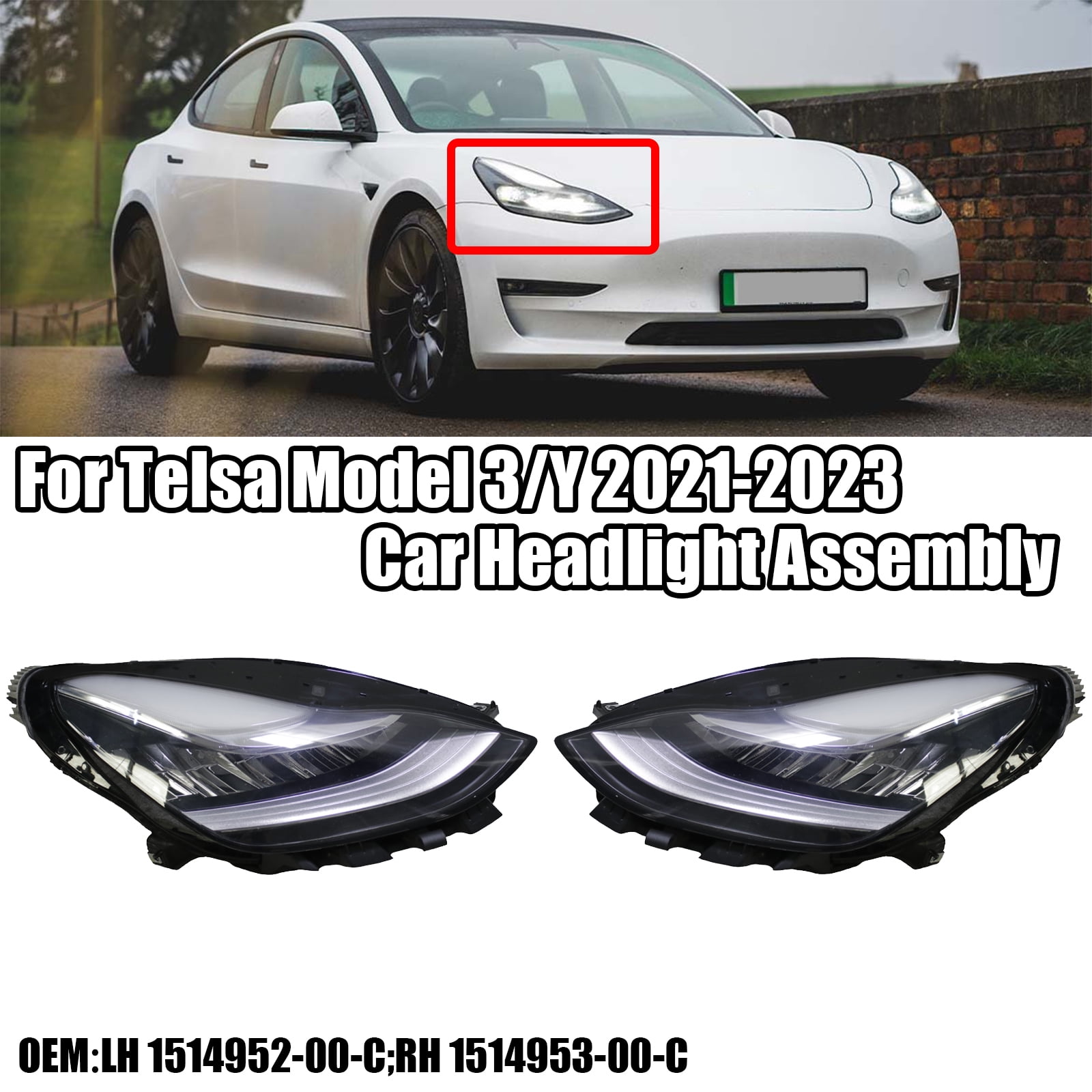 Click here for Huemaison Car Headlight Led Lamp Headlamp Assembly... prices