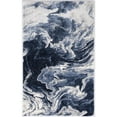 Luxe Weavers Marble Abstract Ocean Swirl Blue 2x3 Area Rug, Stain ...
