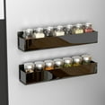 Adhesive Acrylic Spice Rack Organizer for Wall with Nano Double Sided ...