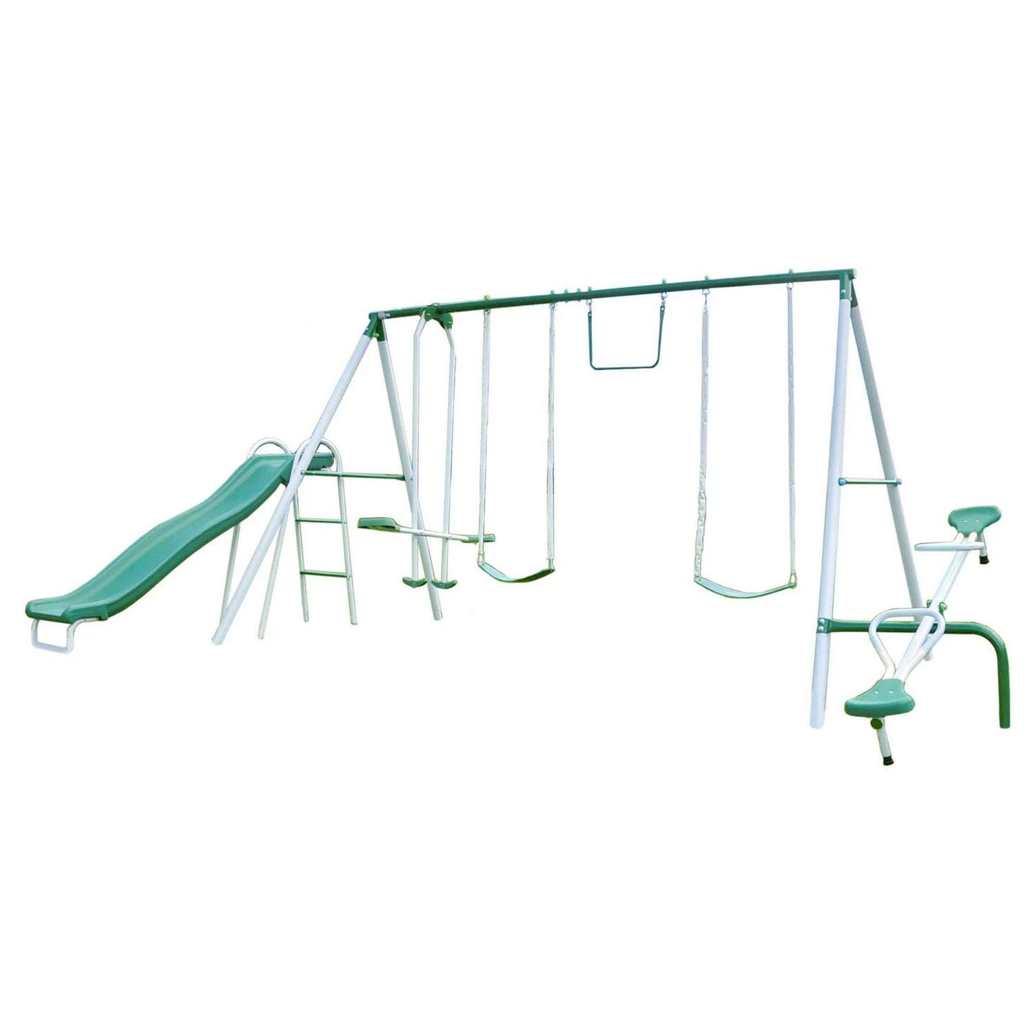 Click here for Sportspower Live Oak Metal Swing Set prices