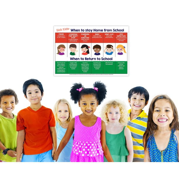 Buy When Sick Kids Should Stay Home from School Poster - Laminated ...