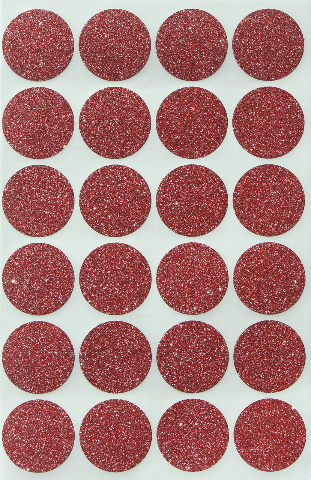Envelope seals stickers glitter 1" inch 25 mm, Red colored Labels round ...