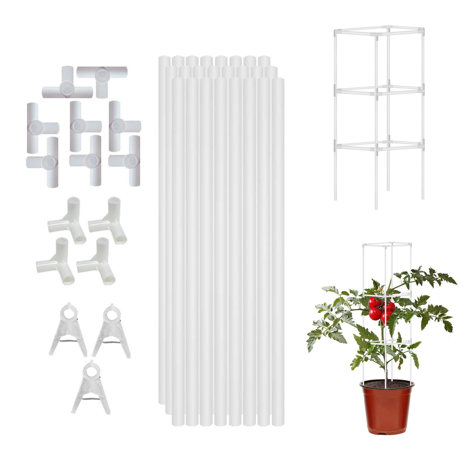 CreativeArrowy Garden Support Stakes Plastic Coated Deformable Climbing ...