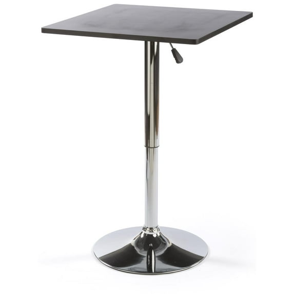 Adjustable Square Cocktail Table, 24" x 24", Pneumatic Height ...