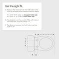 Brondell Bidet Toilet Seat, Elongated, Dual Temperature/Nozzle, S102-EW ...