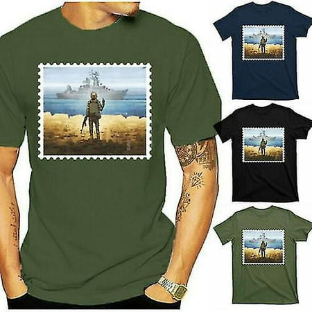 Russian Warship Go F Yourself Ukraine Postage Stamp Ukrainian Pride T ...