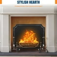 SIMOND STORE - Fire Back for Fireplace with Feet - 20"(W) x 16"(H) Cast ...