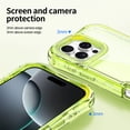 Compatible with iPhone 15 Case with Strap, Hybrid Clear Hard PC Back ...