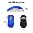 EEEkit Mini Retractable Cable USB Optical Mouse for Laptop PC Desktop ...