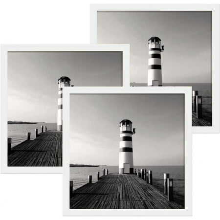 AmPm 16x20 Frame White - Wall Mounting Wooden Picture Frames 16x20 Set ...