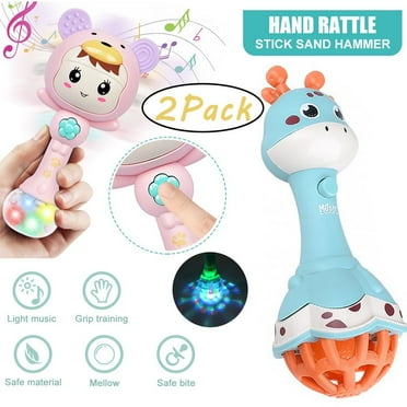 VTech Lil' Critters Singin' Monkey Rattle, Electronic Baby Rattle ...