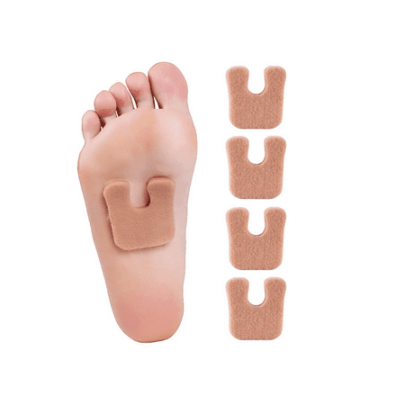 U-shaped felt callus pads protect calluses from rubbing on shoes reduce ...