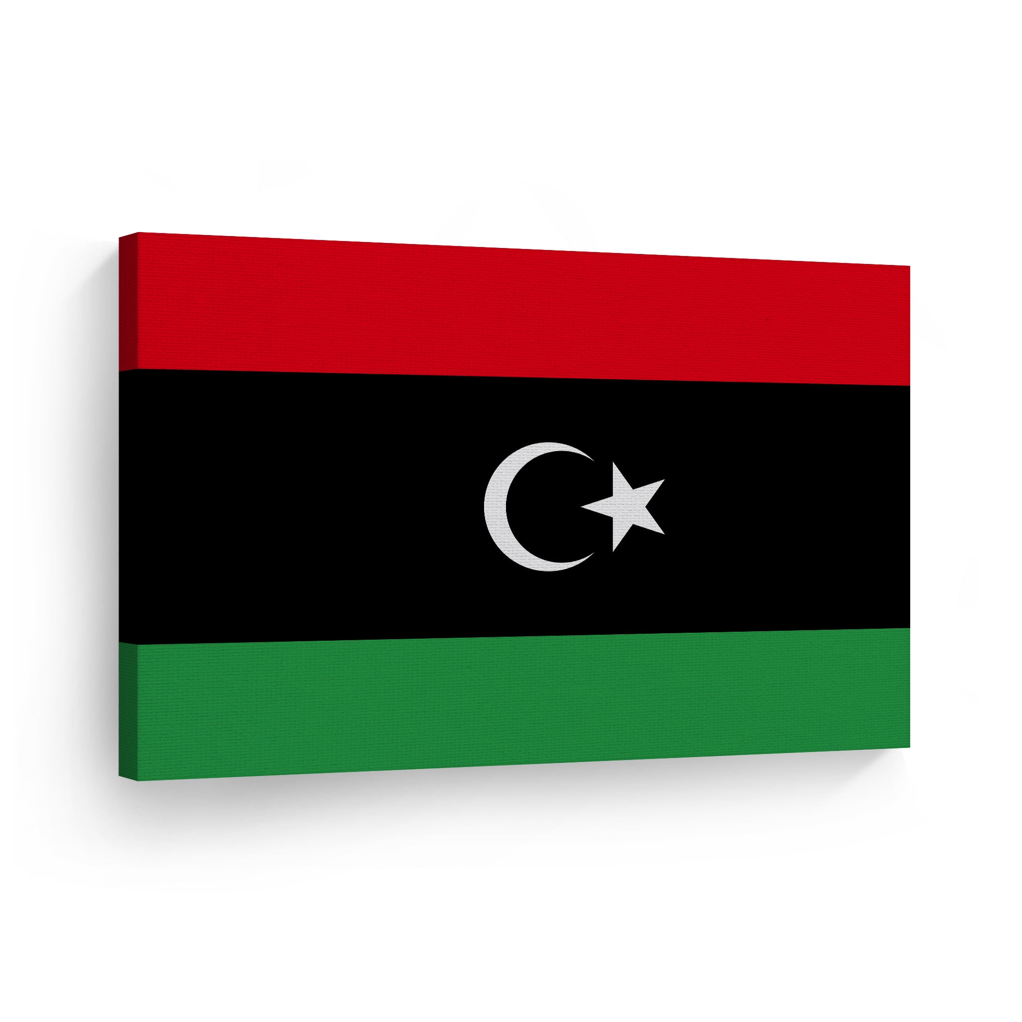 Smile Art Design Libya Flag Canvas Wall Art Print Country Flags Office ...