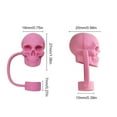 6pcs Practical Skull Shaped Straw Seal Decorations Household Dust-Proof ...