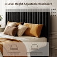 Leumius King Size Bed Frame,Velvet Upholstered Platform Bed Frame with ...