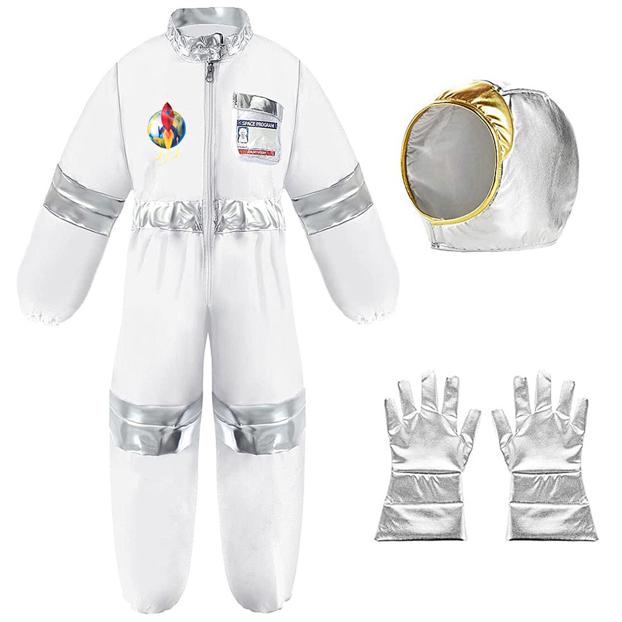 Honganda Baby Halloween Costume Astronaut Jumpsuit with Hat Badge ...