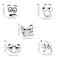 Adhesive Funny Cartoon Expression Sticker Waterproof PVC Decal For ...