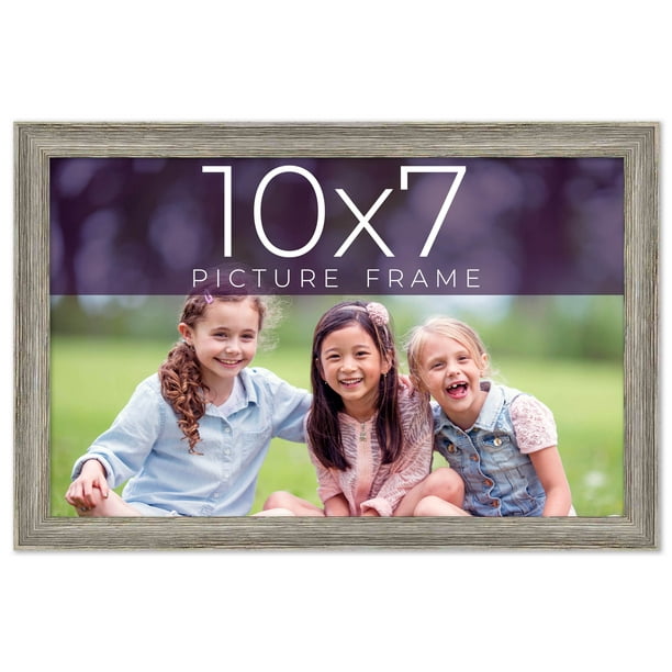 10x7 Frame Grey Real Wood Picture Frame Width 1 inches | Interior Frame ...