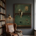 Affixzi Vintage Billiards Print, Game Room Decor, Man Cave Art ...