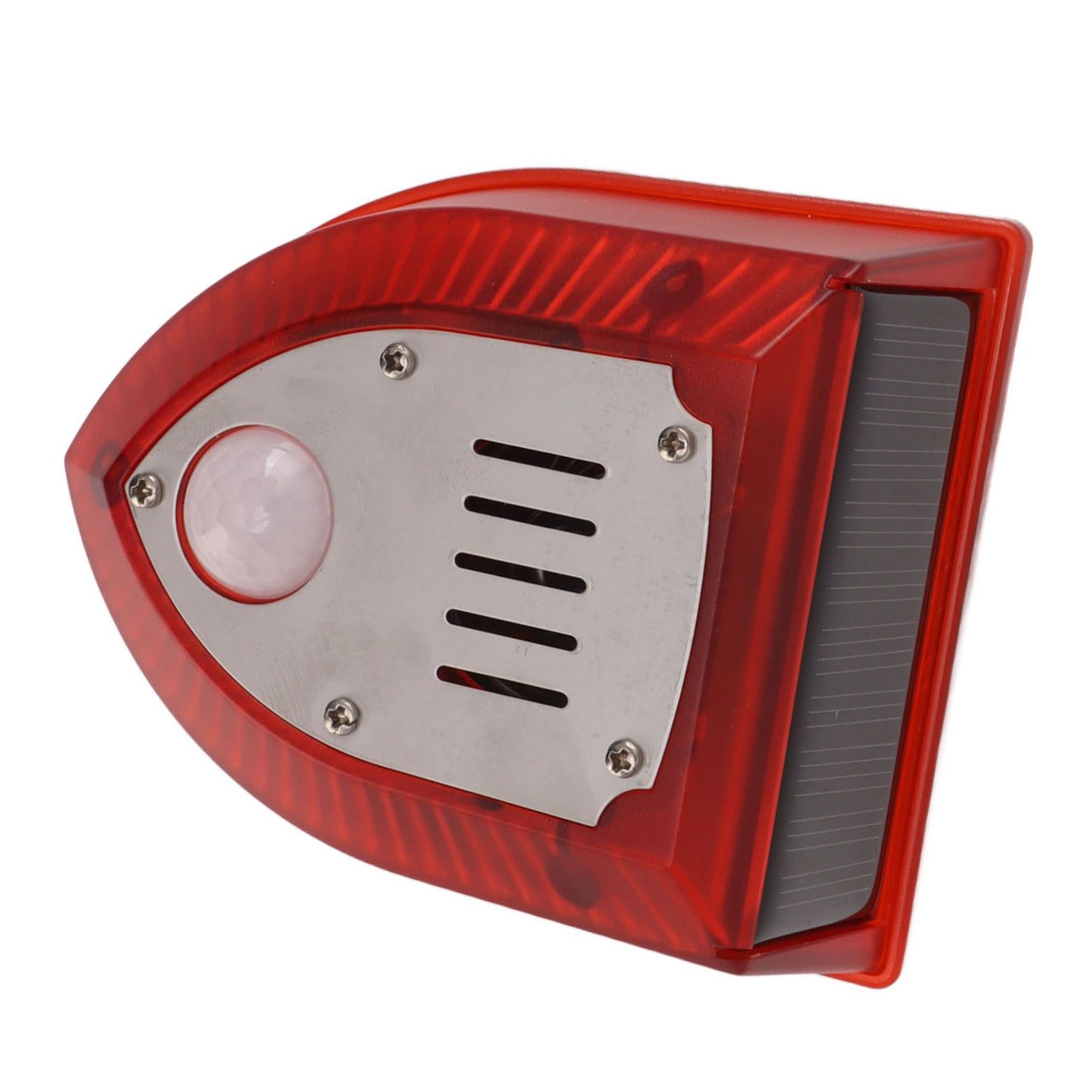 Alarma antirrobo solar alerta de luz sonora 3 modos de trabajo 129db carga USB para villa ...