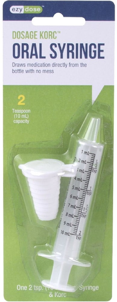 Ezy Dose Oral Syringe with Dosage Korc 10 ml, 1 ea - Walmart.com