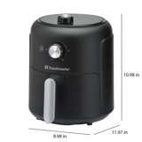 Toastmaster Small Air Fryer Basket, 2.6L (2.75 quart) Capacity, Black ...