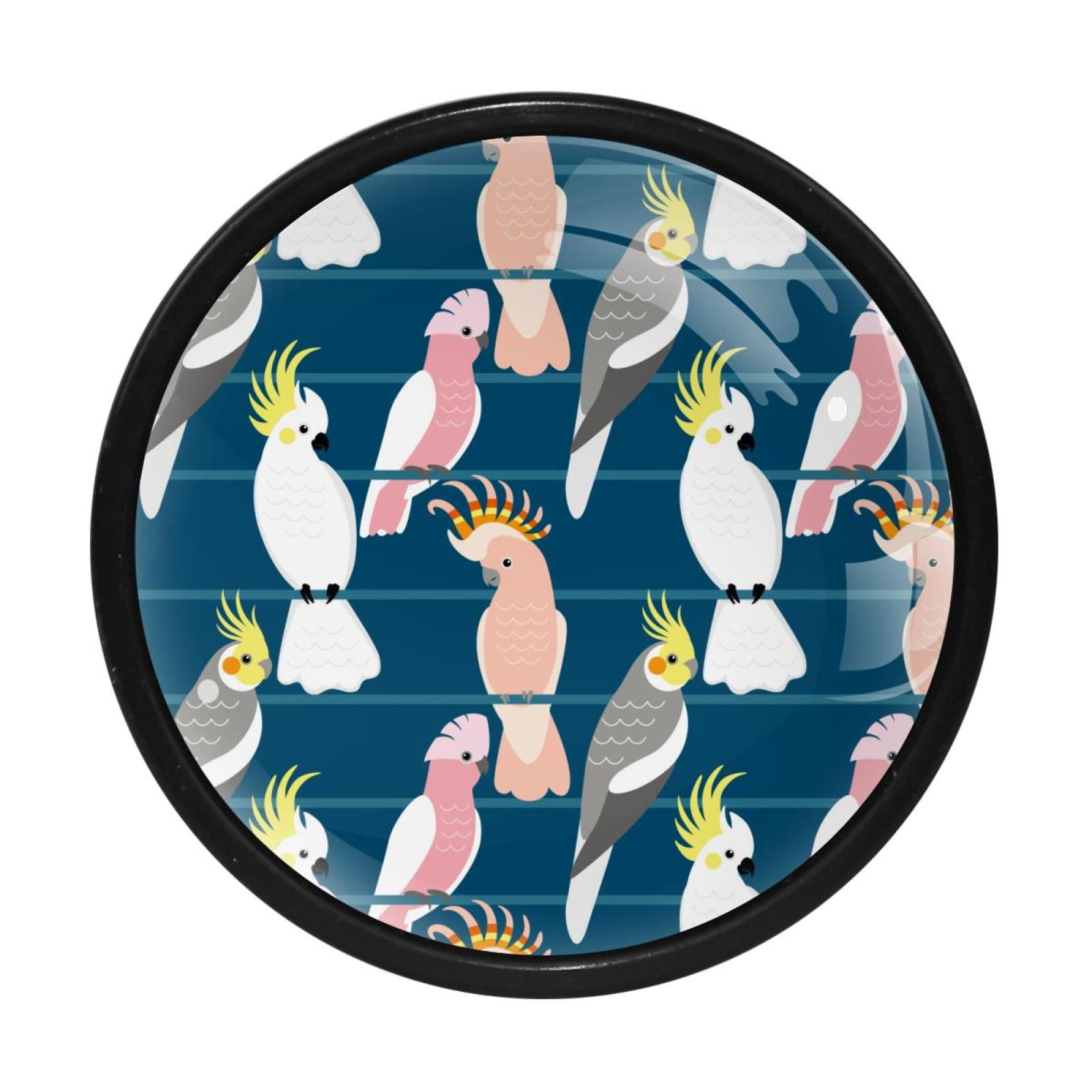 4 Pcs Parrot Knobs for Kitchen Cabinet Cupboard Dresser Bookcase Drawer ...