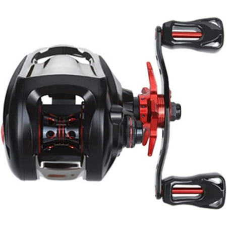 Bait Casting Fishing Reel 8Kg Max Drag 6.3 1 High Speed Spool Fish Wheel Red Green | Walmart Canada