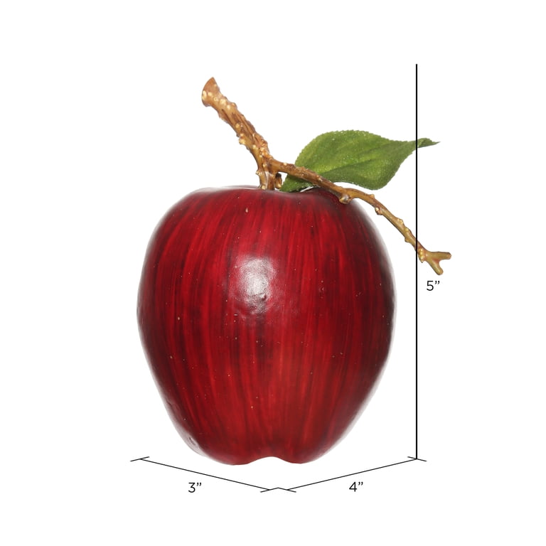 Half Red Apple