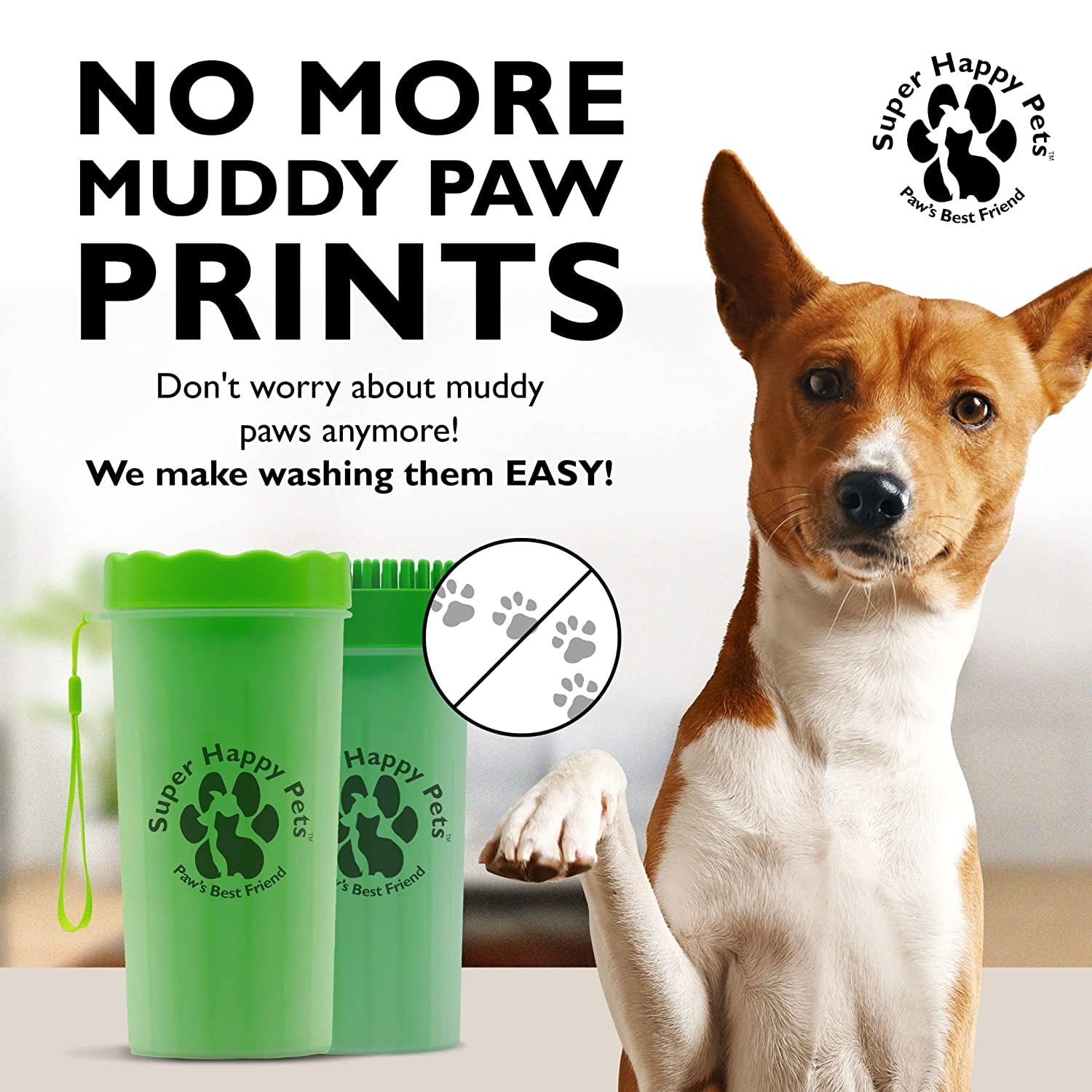 Dog Paw Cleaner for LARGE Dogs makes washing muddy paws EASY! Our XL ...