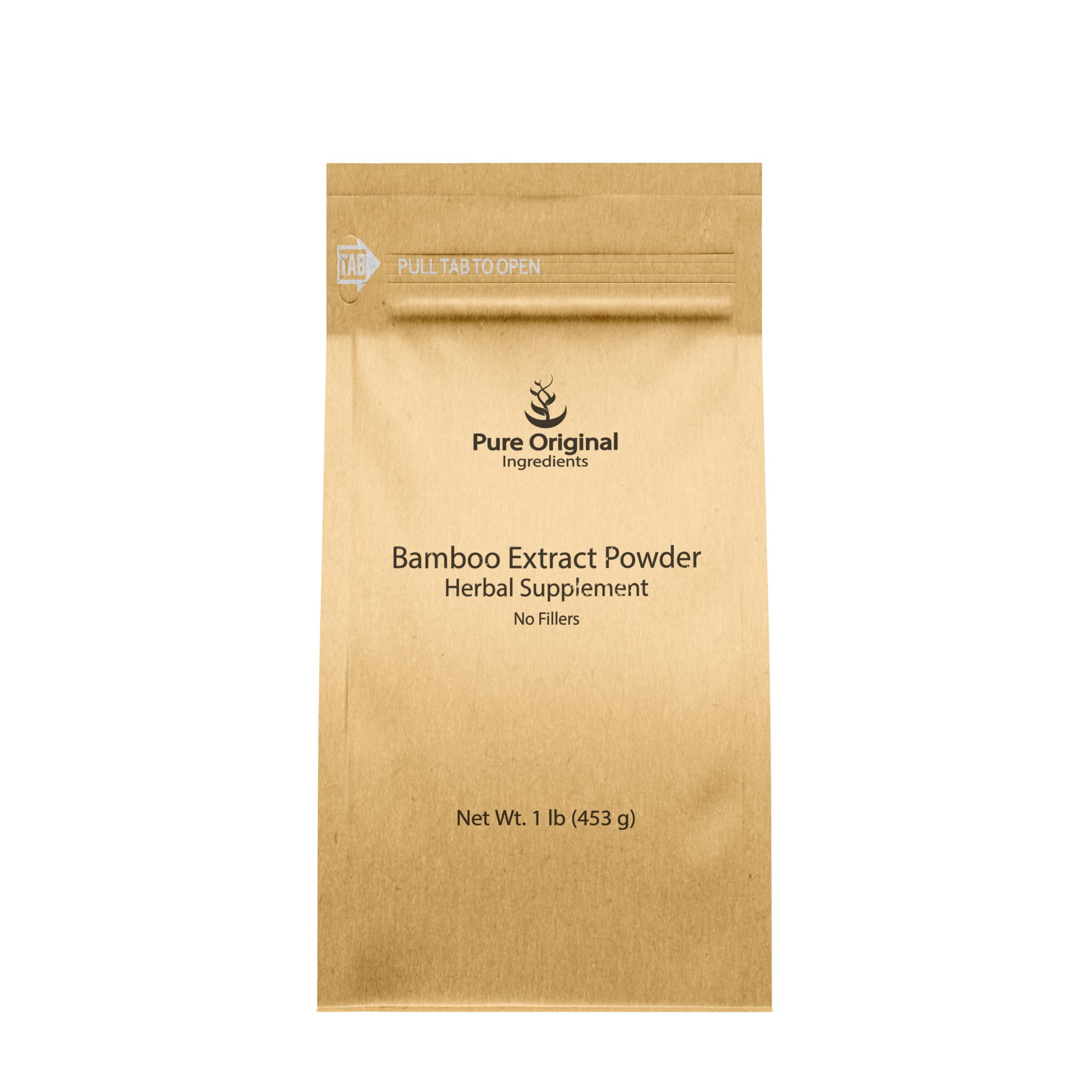 Suplemento de ingredientes orgánicos puros: extracto de bambú, 454 g ...