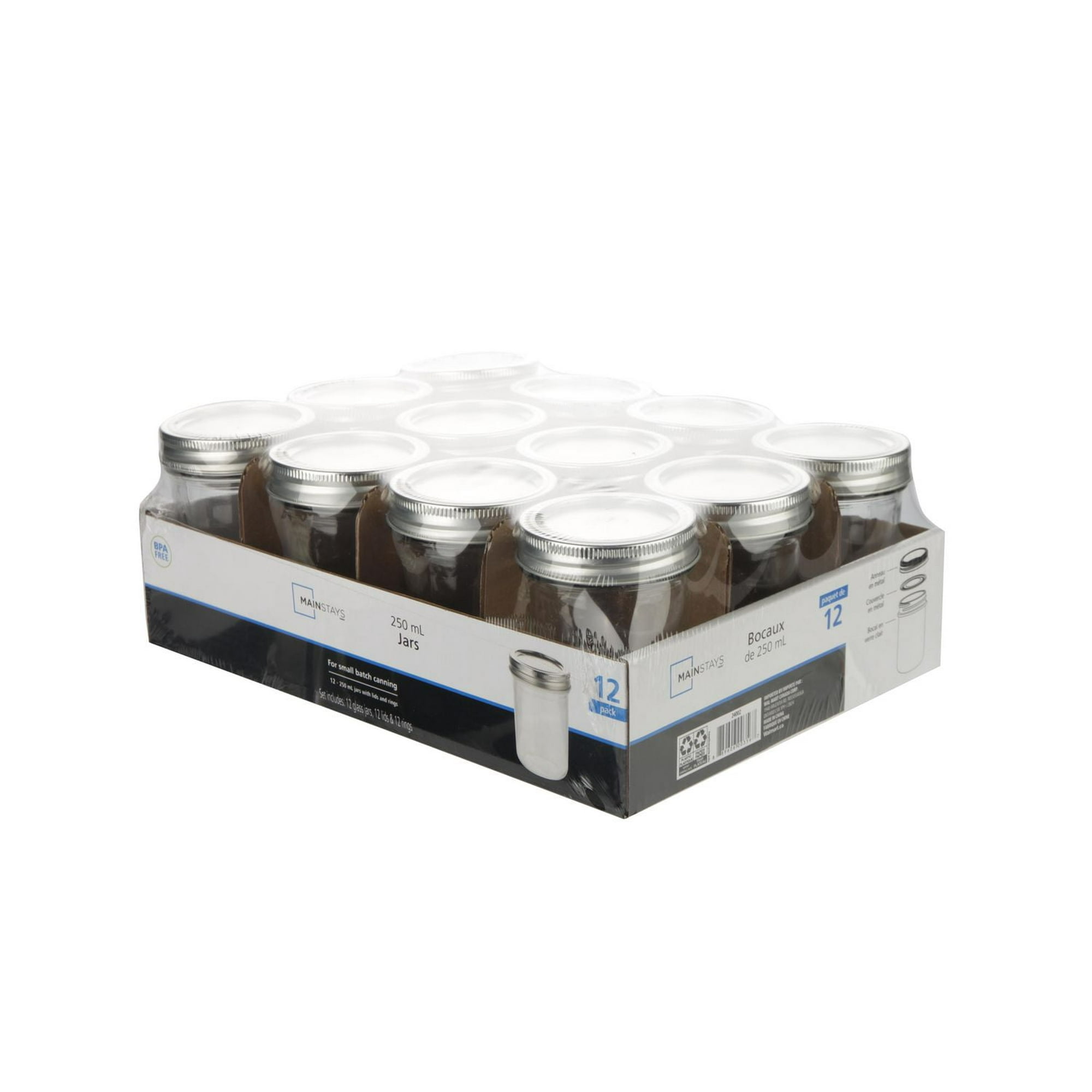 Click here for Mainstays Clear Glass Canning Jars  250ml  36 Piec... prices