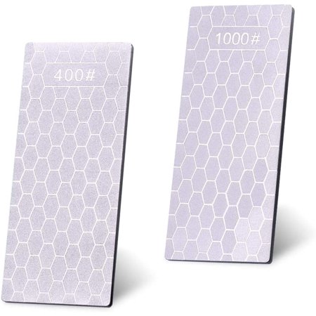 TILIYHELLO 2 Pack Quick Grinding Diamond Sharpening Stones, 400 and ...