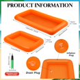 4 Pcs Inflatable Ice Tray Serving Bar Buffet Set 2 Pcs Food Umbrella ...