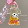 Acrylic Quicksand Soccer Keychain, Creative Jersey Pendant, Fan Bag ...