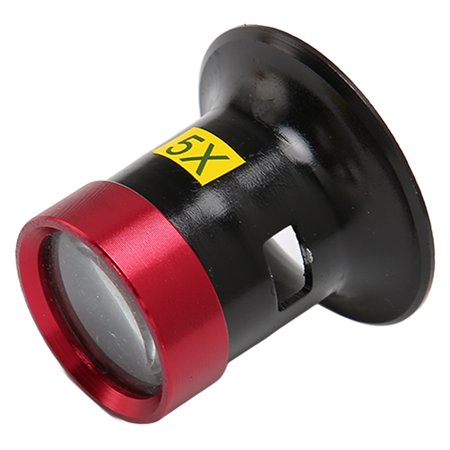Fugacal Eye Loops Magnifier,Watch Loupe 5x Magnifying Rounded Edges Red ...