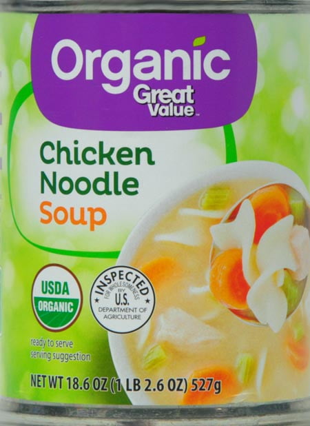 Great Value Organic Chicken Noodle Soup, 18.6 oz - Walmart.com