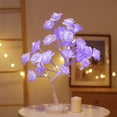 Poseca 16 Color RGB Rose Lamp, Remote Control Rose Tree Light, 1.48ft ...