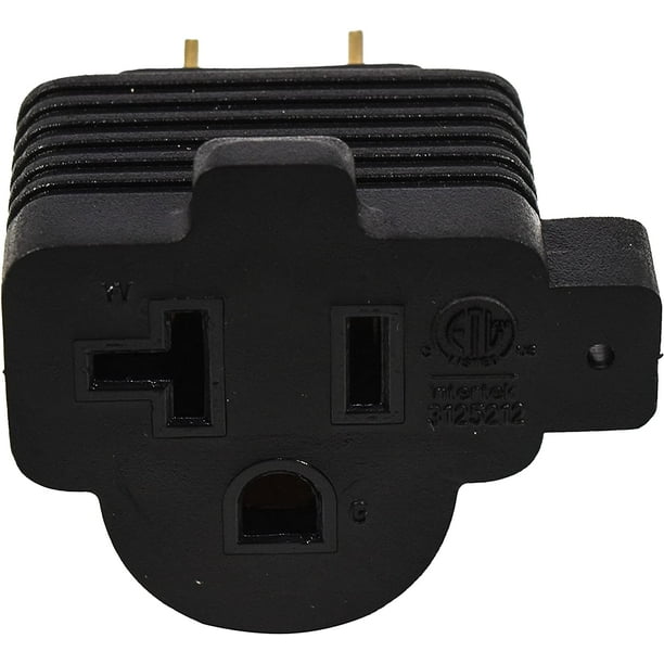 HQRP NEMA 5-15P to 5-15R/5-20R Plug Adapter 15-Amp Household Plug to 20 ...