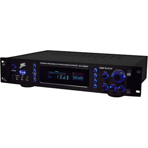 Zebra Sound Hybrid ZPA-3000BT Amplifier, 260 W RMS, 2 Channel - Walmart.com