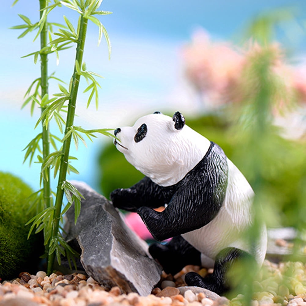 Buy Windfall 4 Pieces Cute Panda Figures Cute Panda Toys Figurines ...